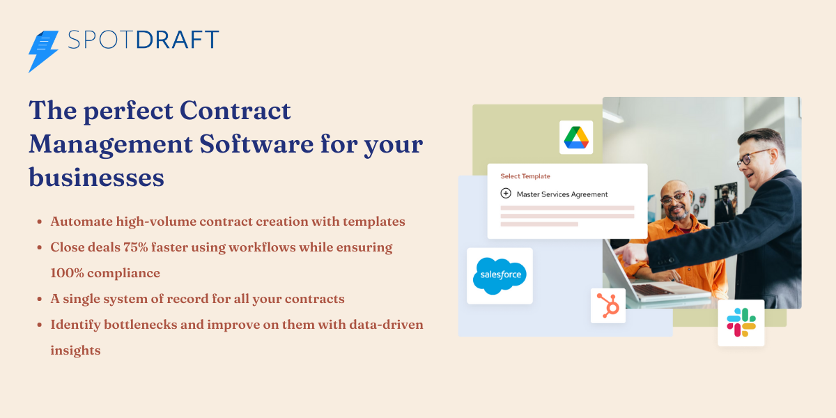 SpotDraft - End-to-end Contract Management Software